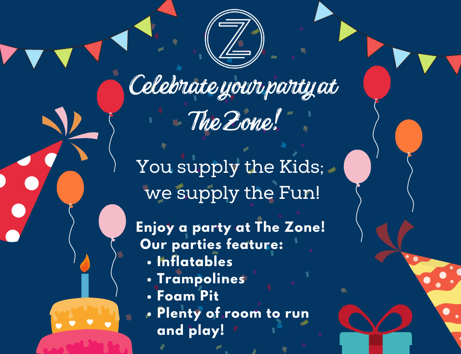 Parties - The Zone Athletics Center - Evansville, IN (812) 434-0075